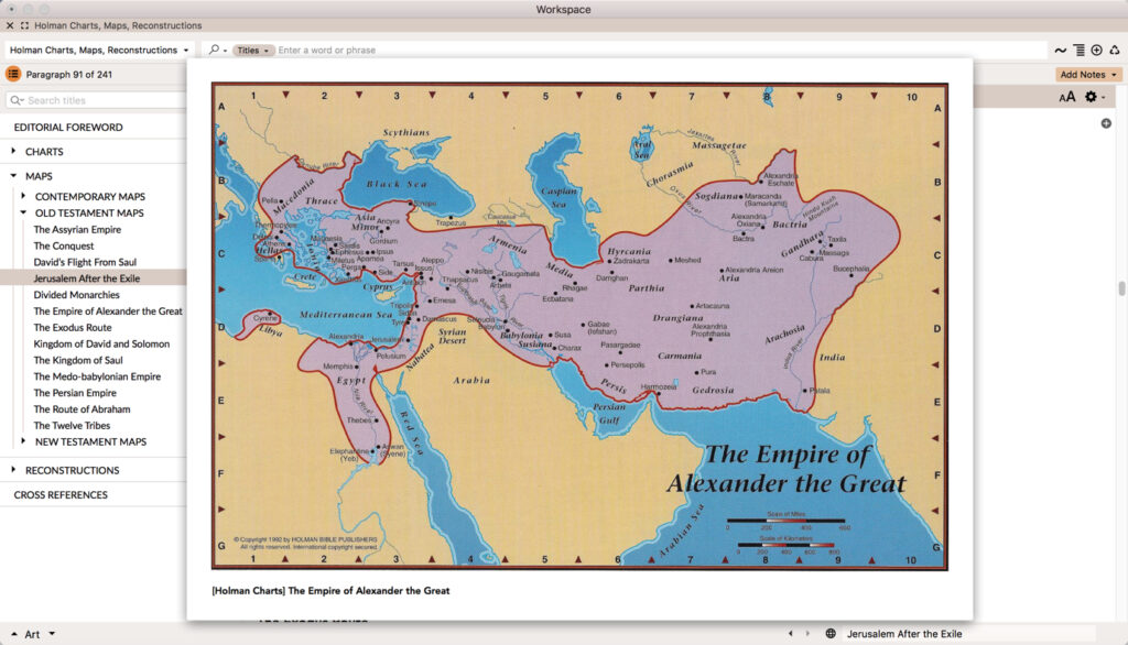 Holman Book of Biblical Charts, Maps, & Reconstructions - Accordance