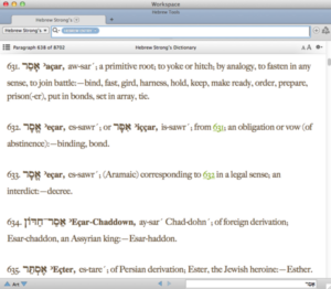 Strong's Hebrew Dictionary - Accordance