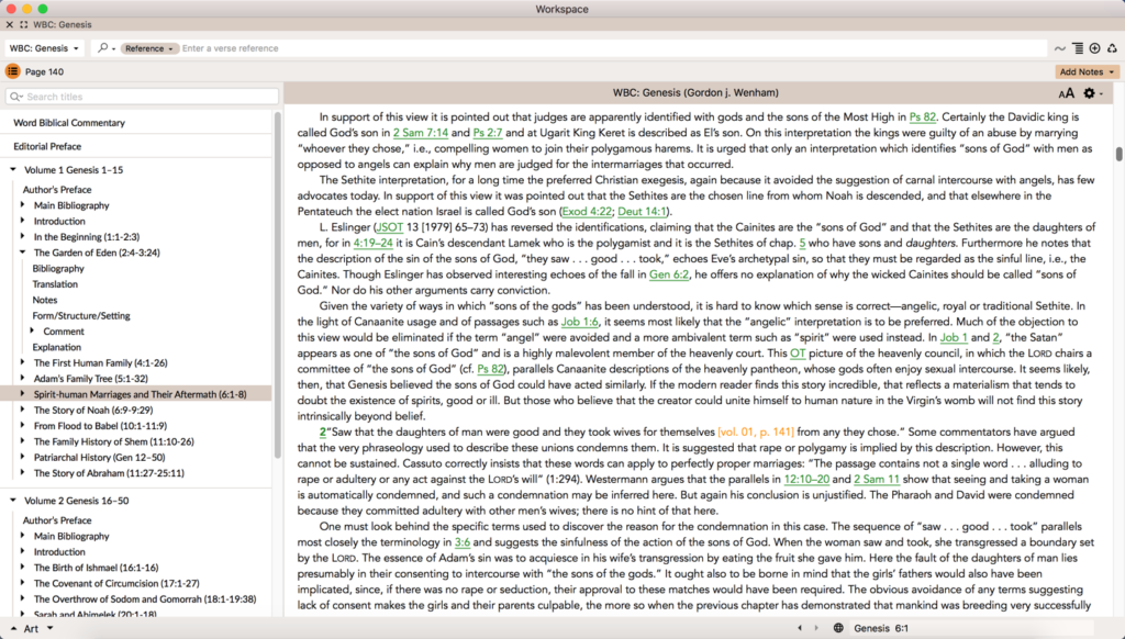 WBC: Genesis 1-15 and 16-50 (Word Biblical Commentary) - Accordance