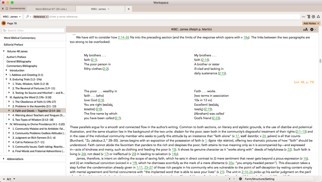 WBC: James (Word Biblical Commentary) - Accordance