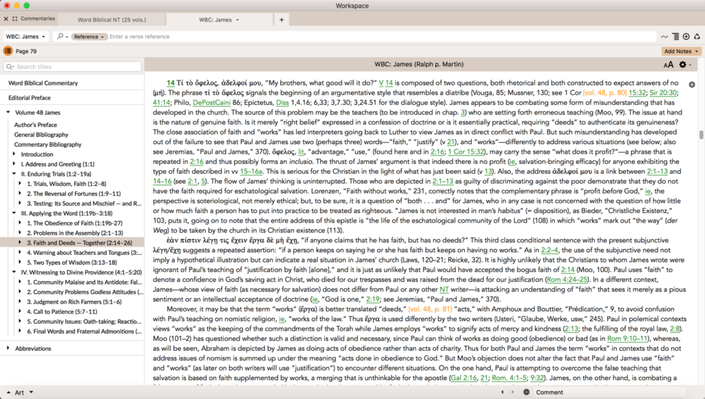 WBC: James (Word Biblical Commentary) - Accordance