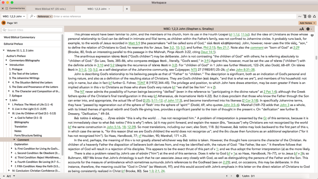 WBC: 1, 2, 3 John (Word Biblical Commentary) - Accordance