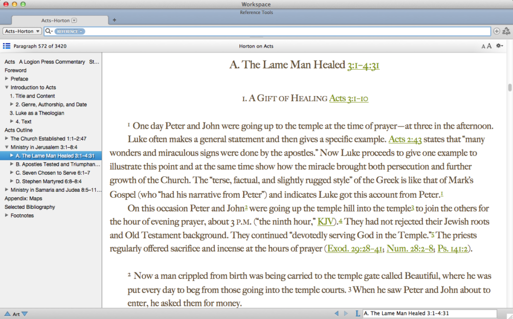 Stanley Horton: Logion Press Commentary on Acts - Accordance