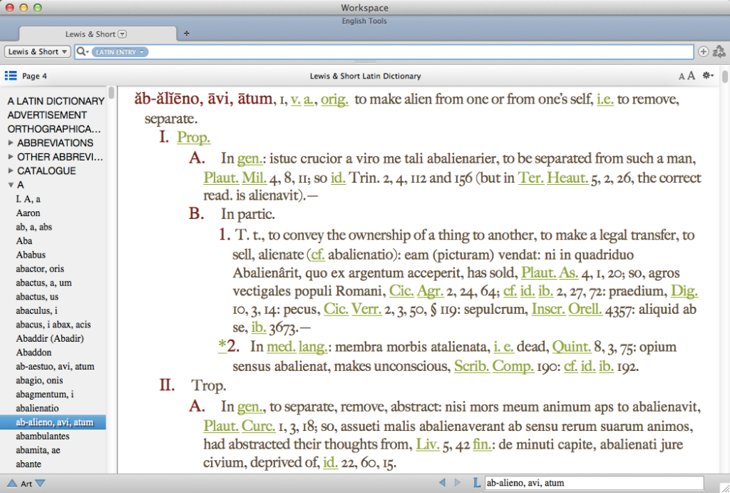 A Latin Dictionary (Lewis and Short) - Accordance