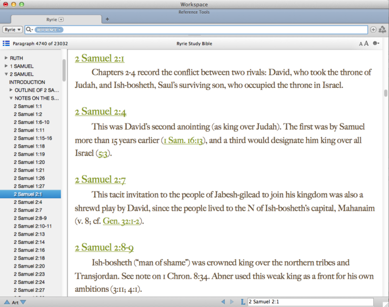 Ryrie Study Bible Notes - Accordance