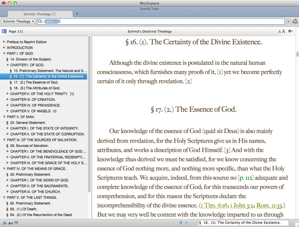 Doctrinal Theology of the Evangelical Lutheran Church - Accordance