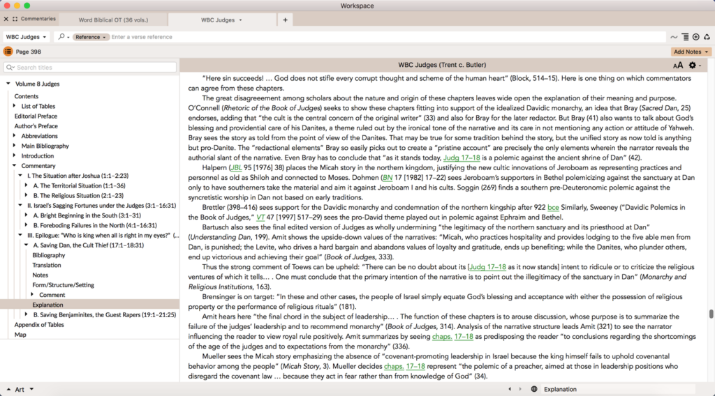 WBC: Judges (Word Biblical Commentary) - Accordance
