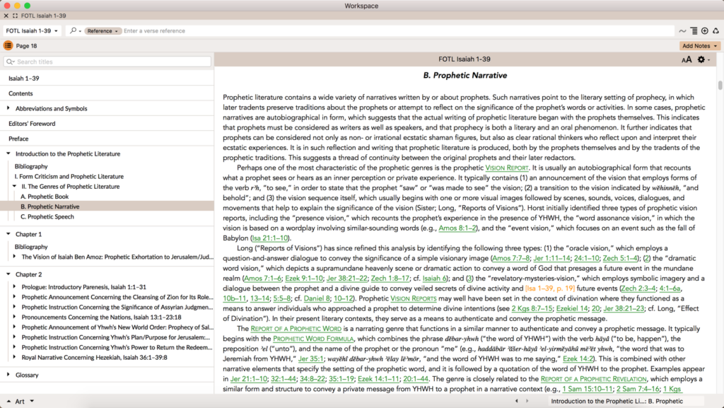 Forms of the Old Testament Literature, The (19 Volumes) - Accordance