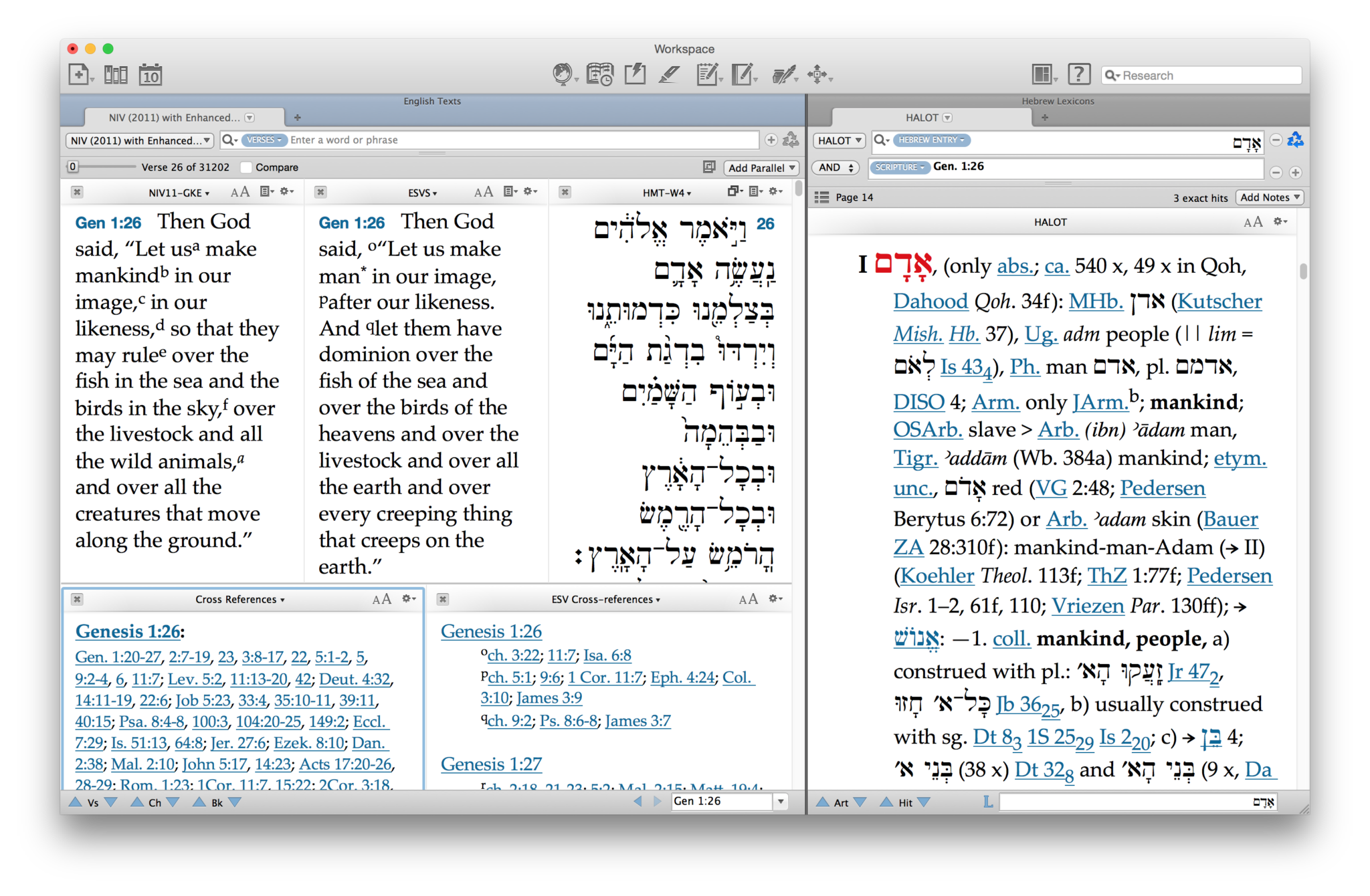Hebrew and Aramaic Lexicon of the Old Testament (HALOT) (5 volumes ...