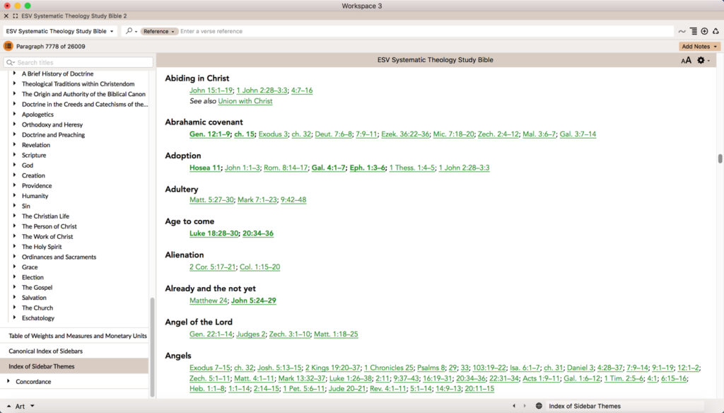 Esv Systematic Theology Study Bible Notes Accordance