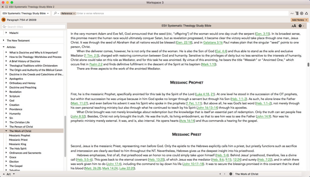 Esv Systematic Theology Study Bible Notes Accordance