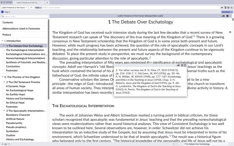 The Presence of the Future — George Eldon Ladd - Accordance