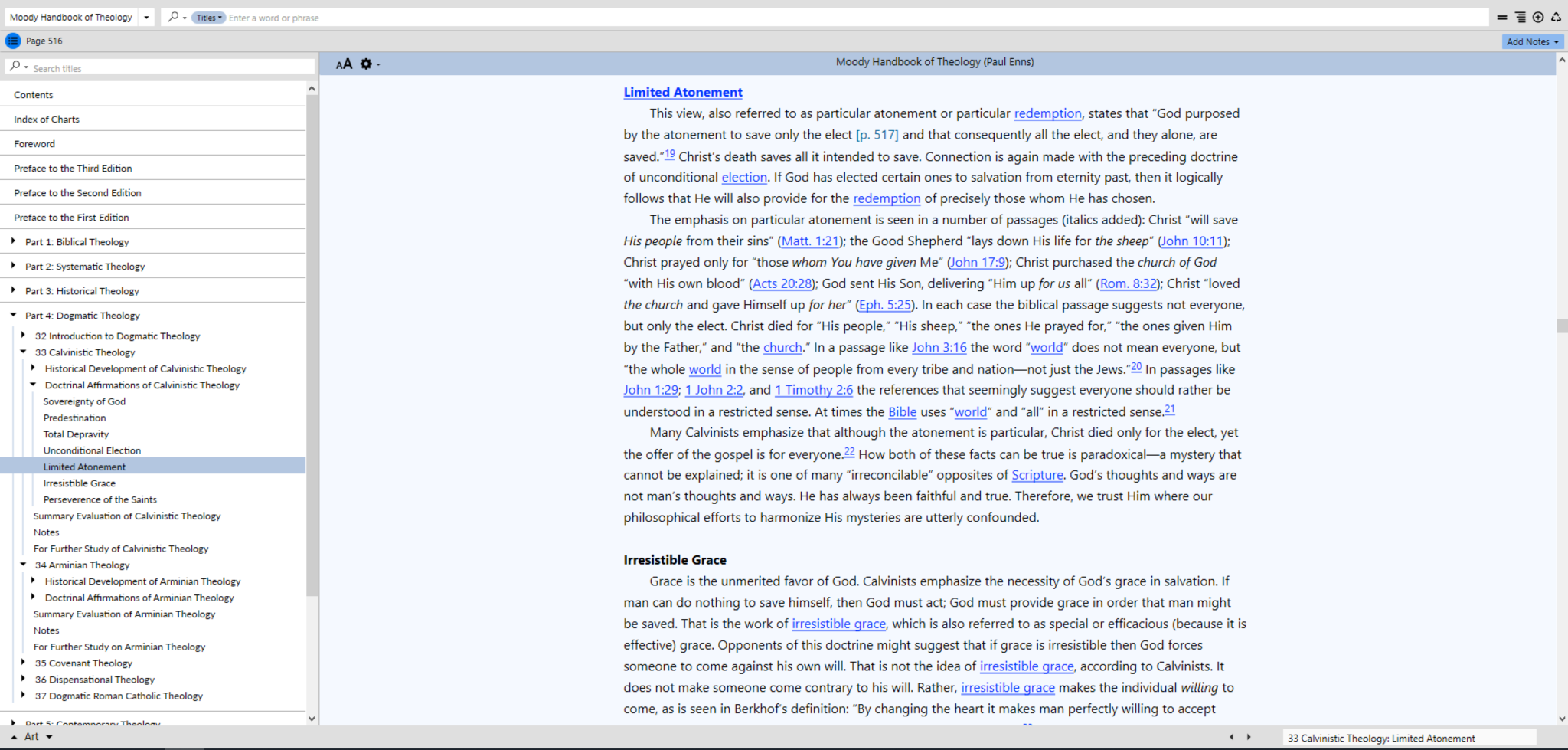 The Moody Handbook of Theology (Enns) - Accordance