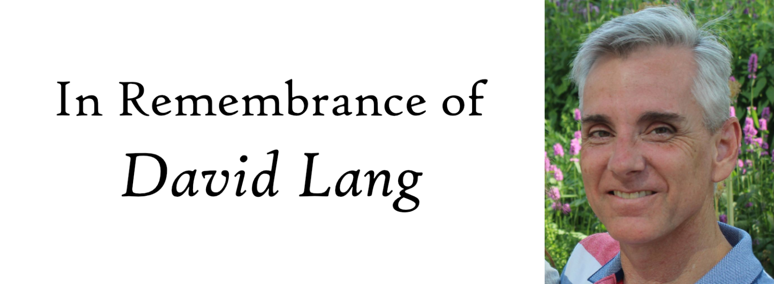 In remembrance of David Lang - Accordance